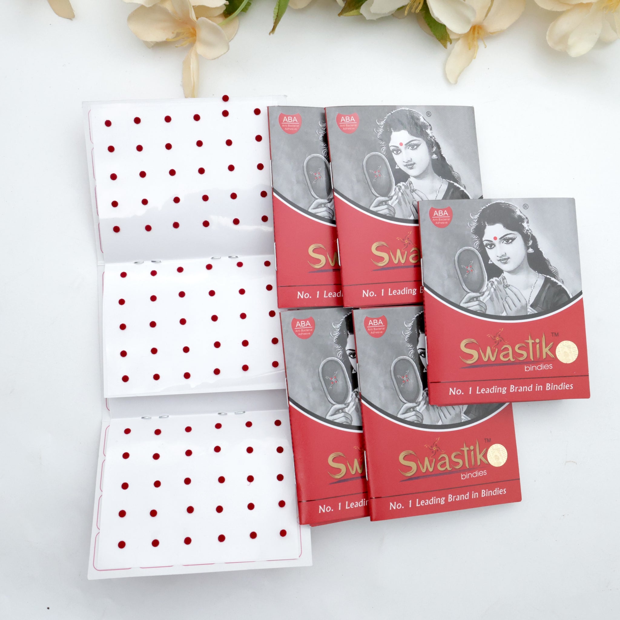 Plain Round Maroon Bindi Sheets - Size: 3MM - Pack of 12