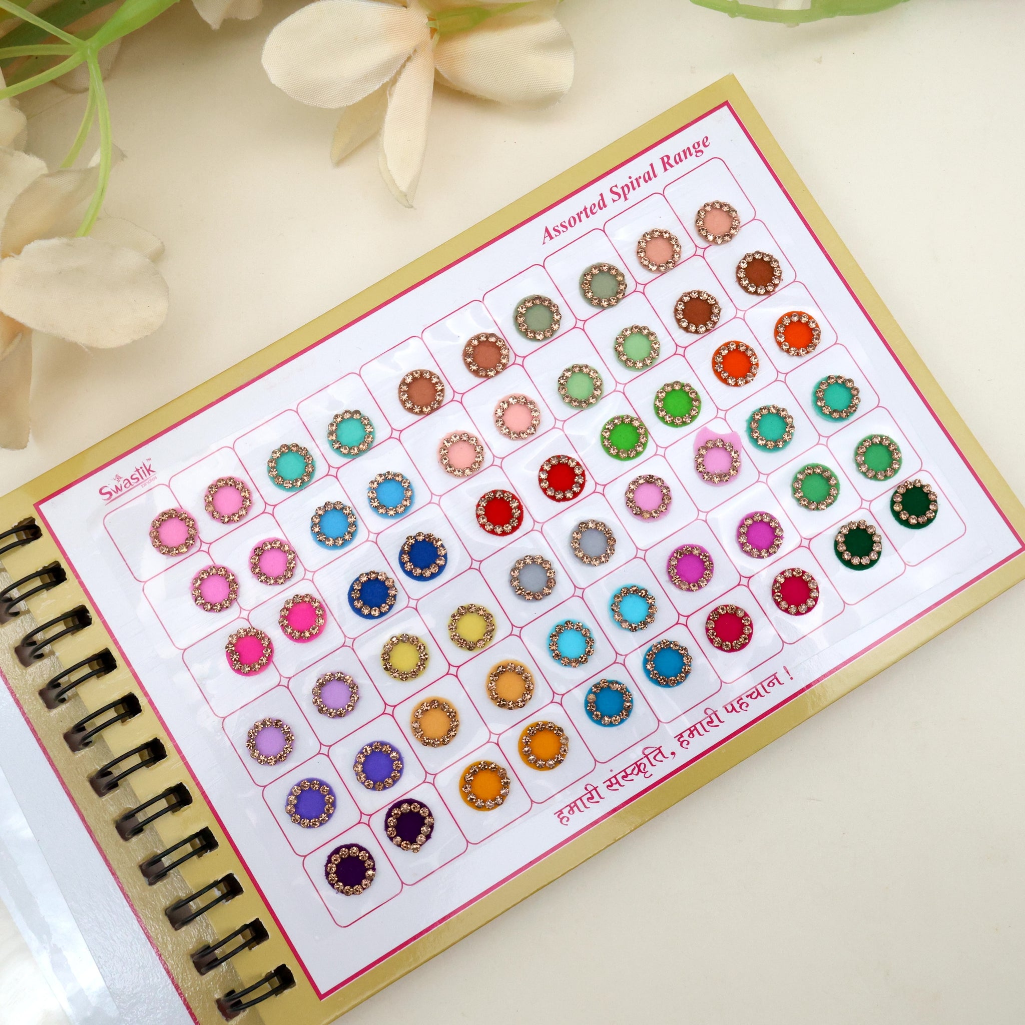 300 Full Stone Border Premium Velvet Pastel Colour Bindis
