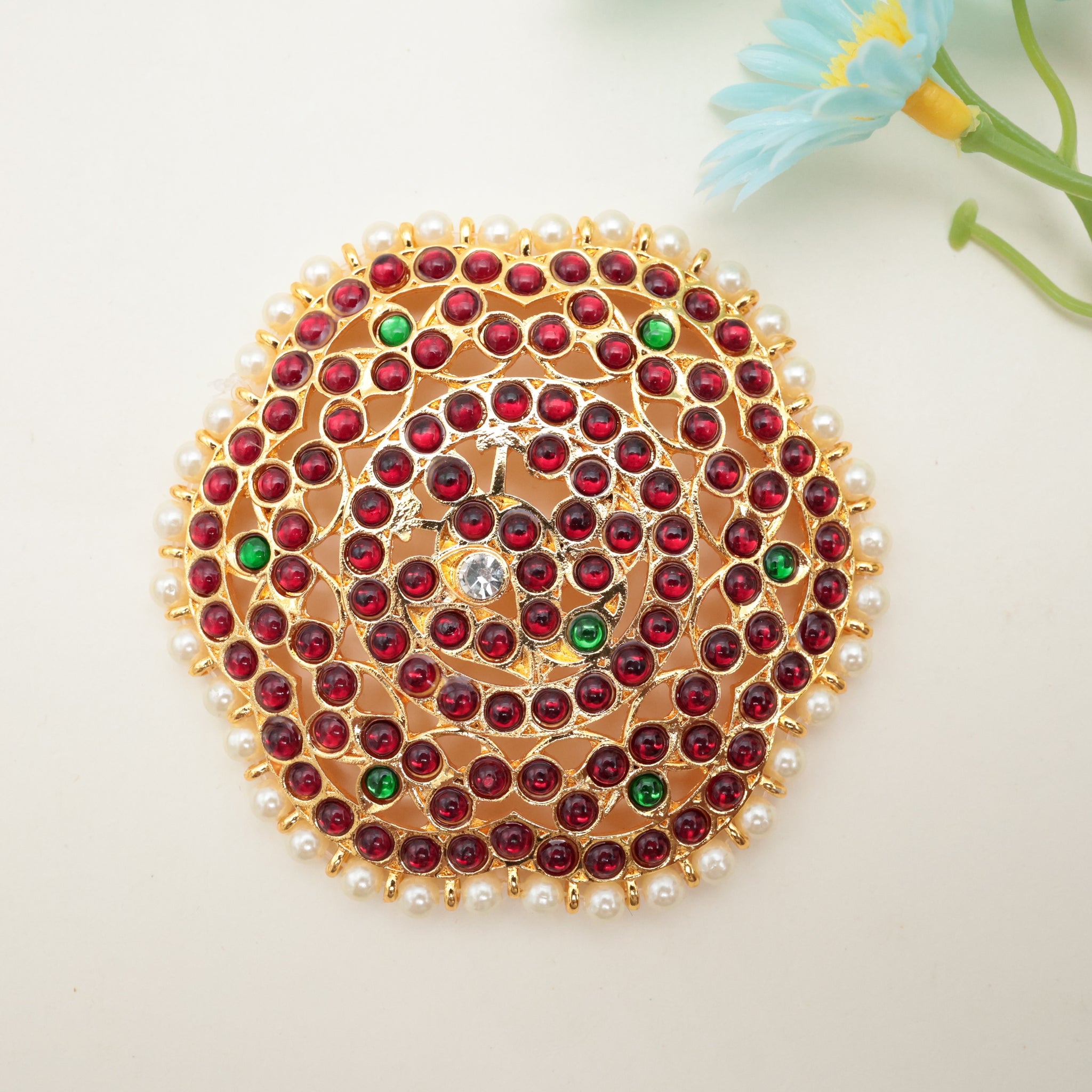 TRADITIONAL KEMP FLOWER PEACOCK RAKODI - TRADITIONAL BRIDAL / DANCE HA