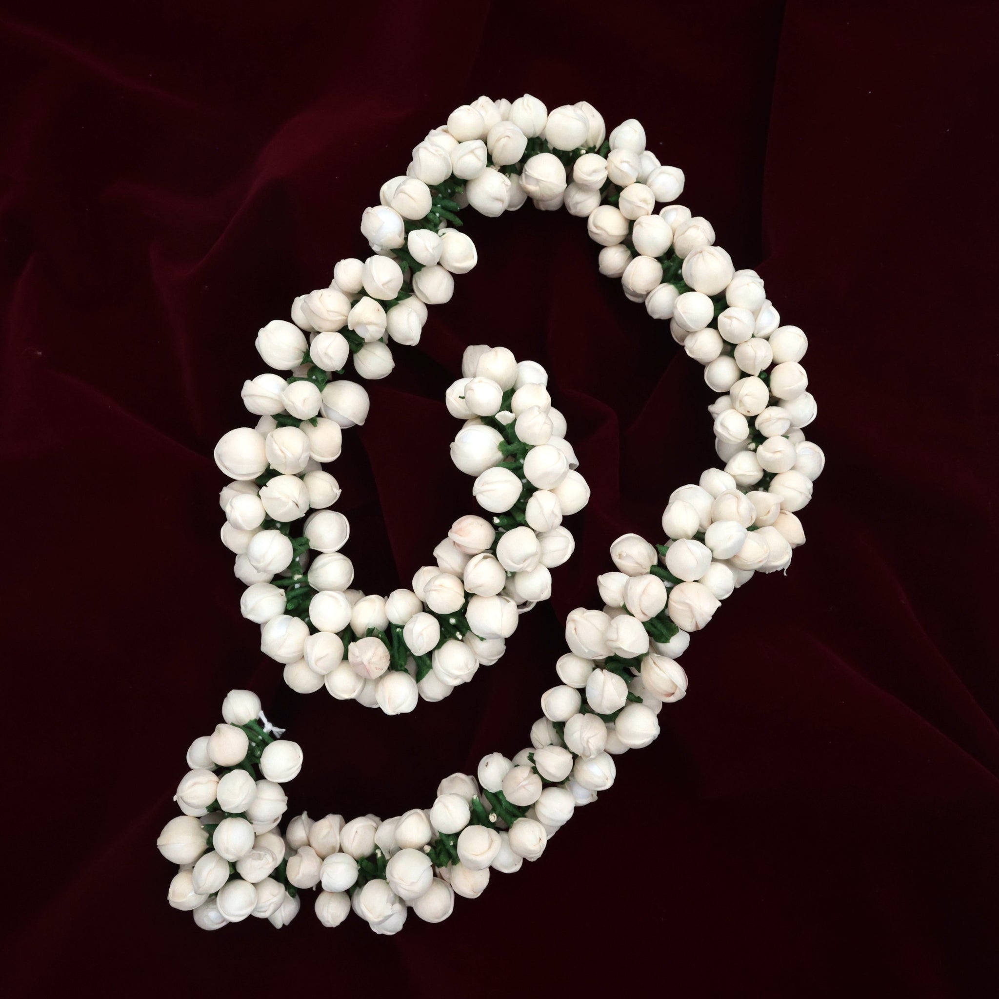 Handmade Soft Jasmine String - Mogra Mala/Fake Jasmine String - 32 inc
