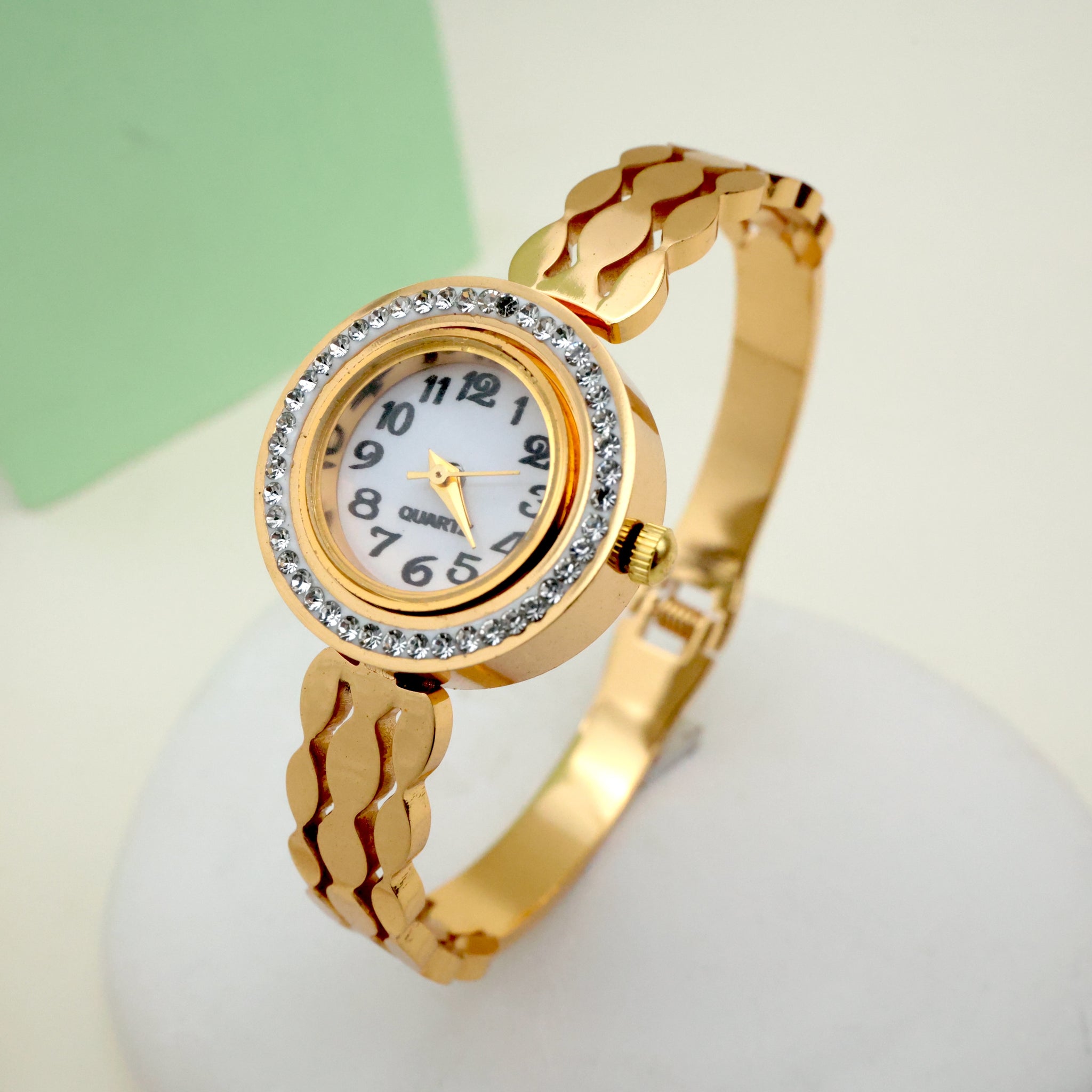 Premium Anti-Tarnish Openable Kada Bracelet Watch - BW002