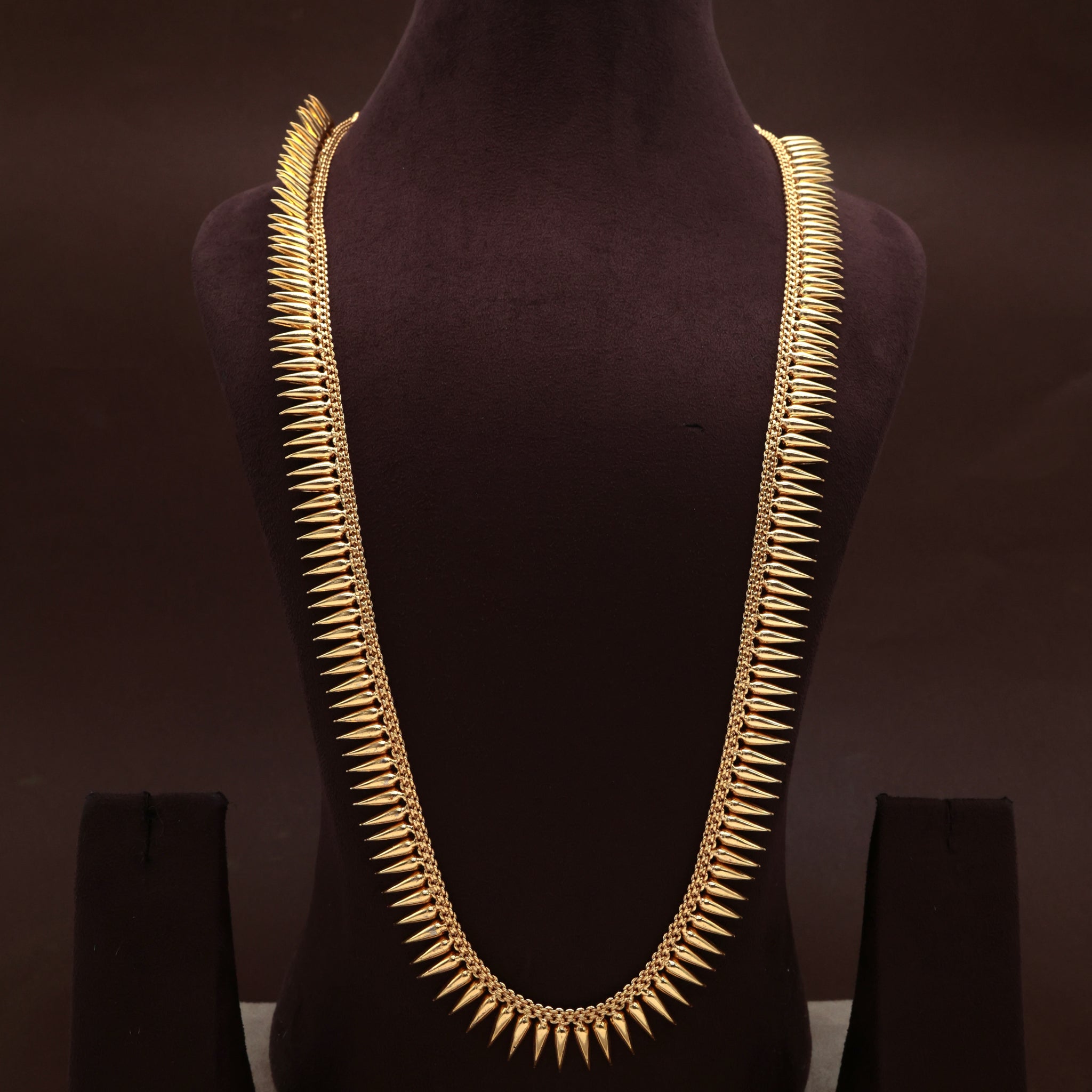 Real Gold Tone Traditional Kerala Mulla Mottu Haaram