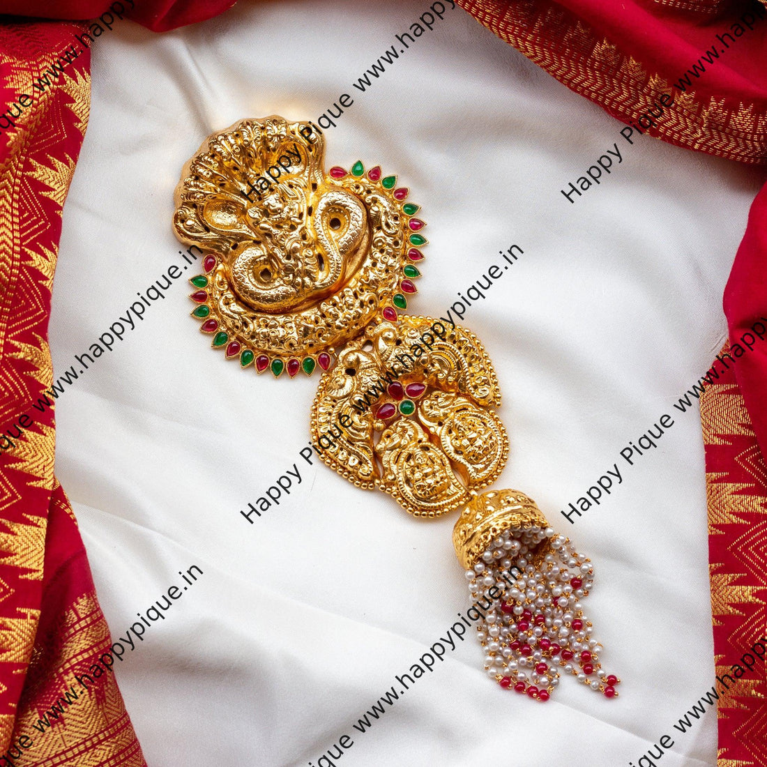 Real Gold Look Kalinganarthana Krishna Kemp Bridal Choti/Jada Billa ...